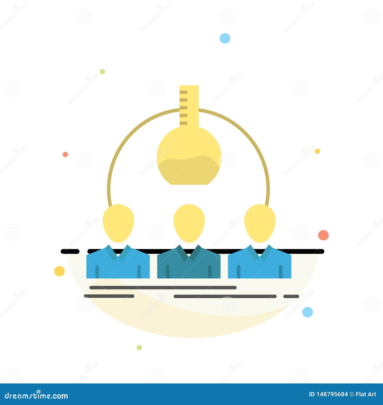 Laboratory, Lab, Man, Experiment, Scientist Abstract Flat Color Icon ...