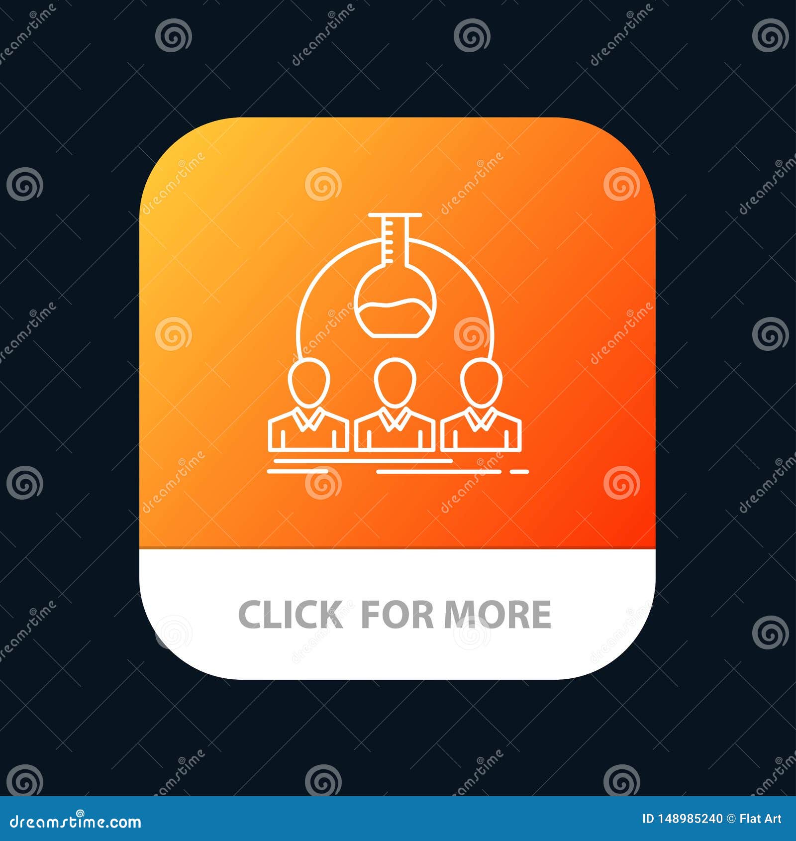 Laboratory, Lab, Man, Experiment, Scientist Mobile App Button. Android ...