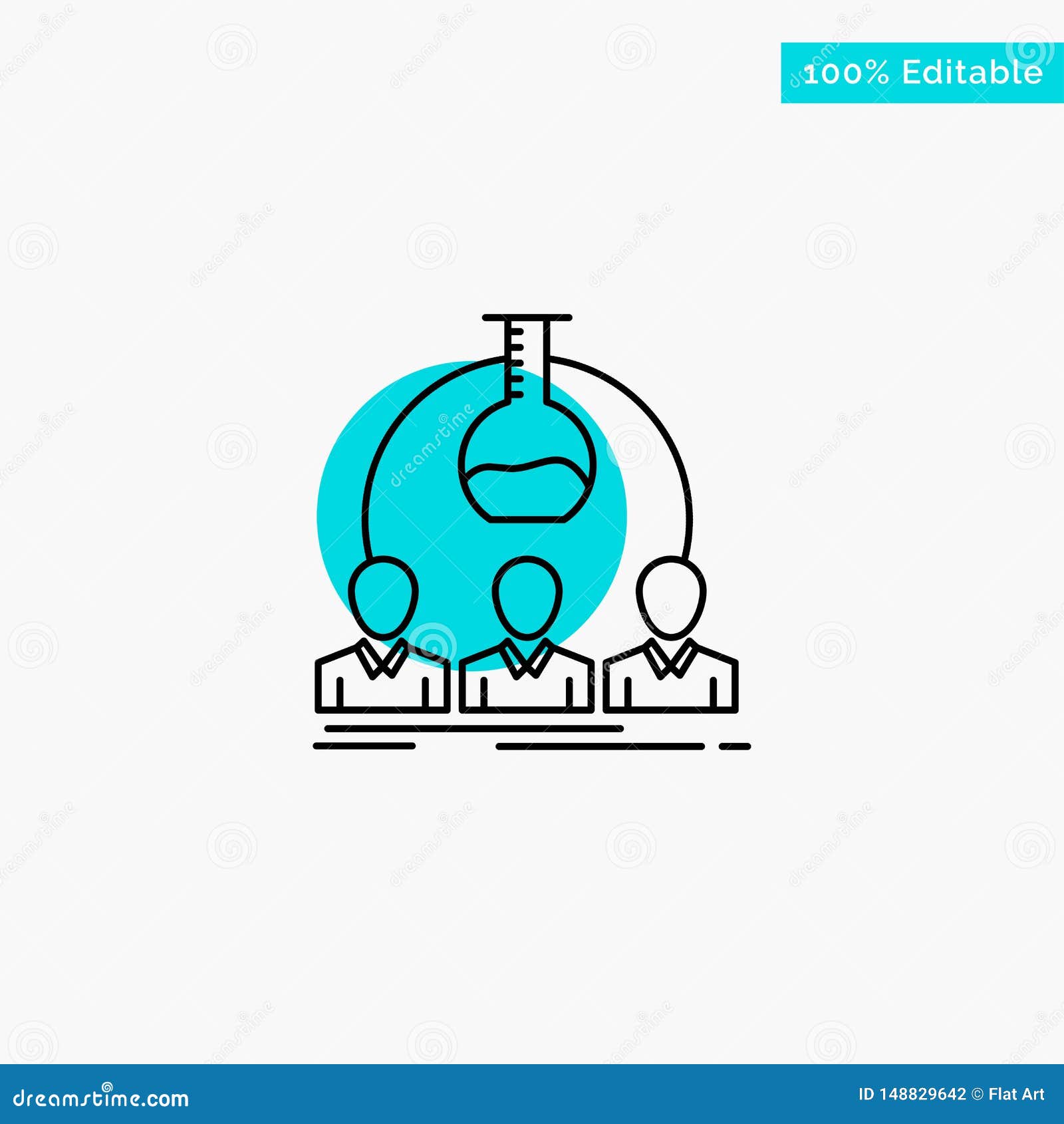 Laboratory, Lab, Man, Experiment, Scientist Turquoise Highlight Circle ...
