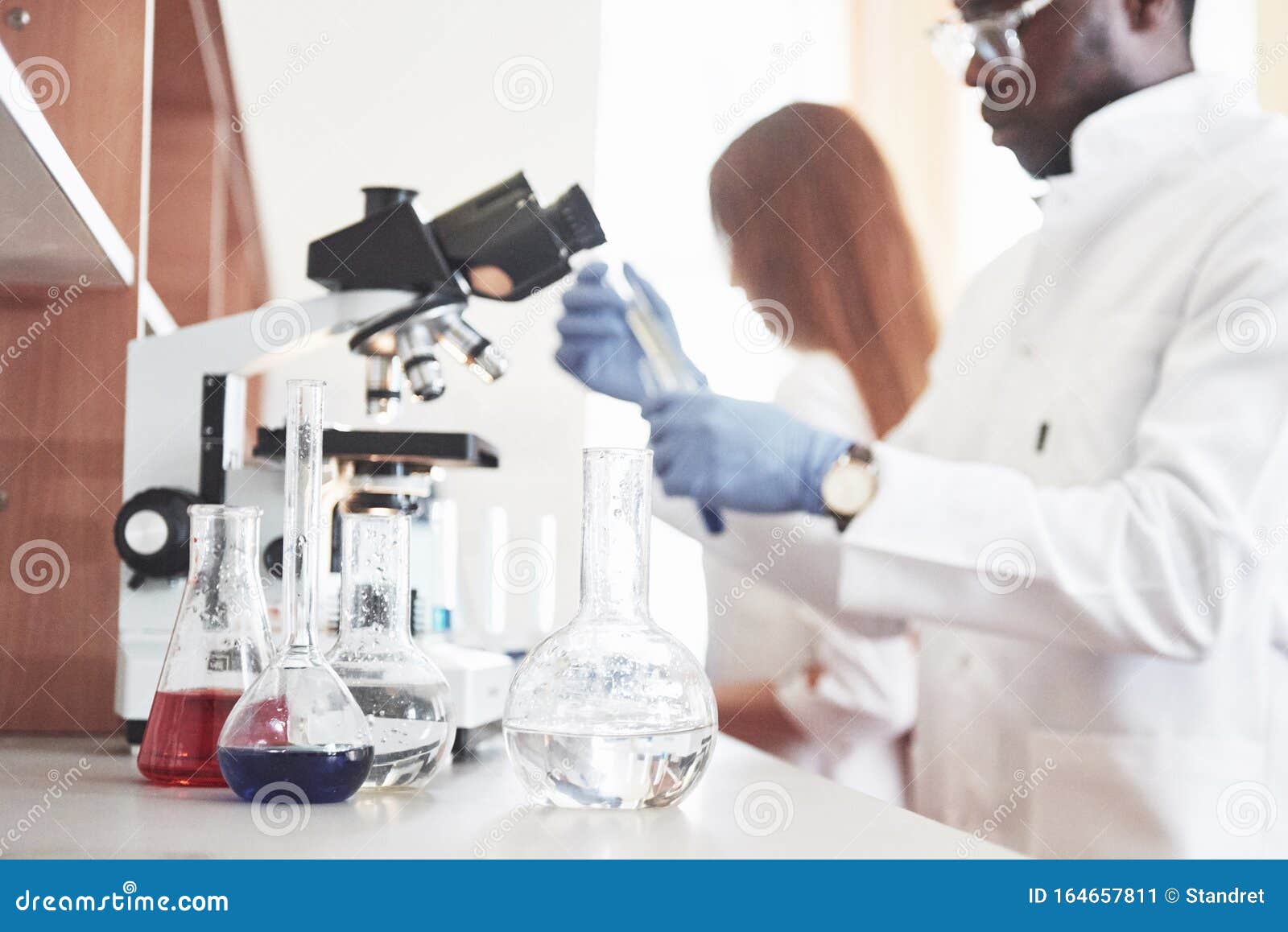 Laboratory Laboratories Conduct Experiments in a Chemical Laboratory in ...