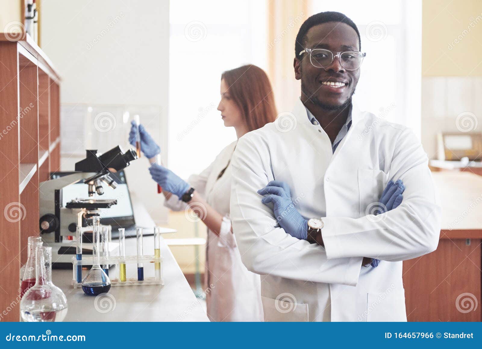 Laboratory Laboratories Conduct Experiments in a Chemical Laboratory in ...