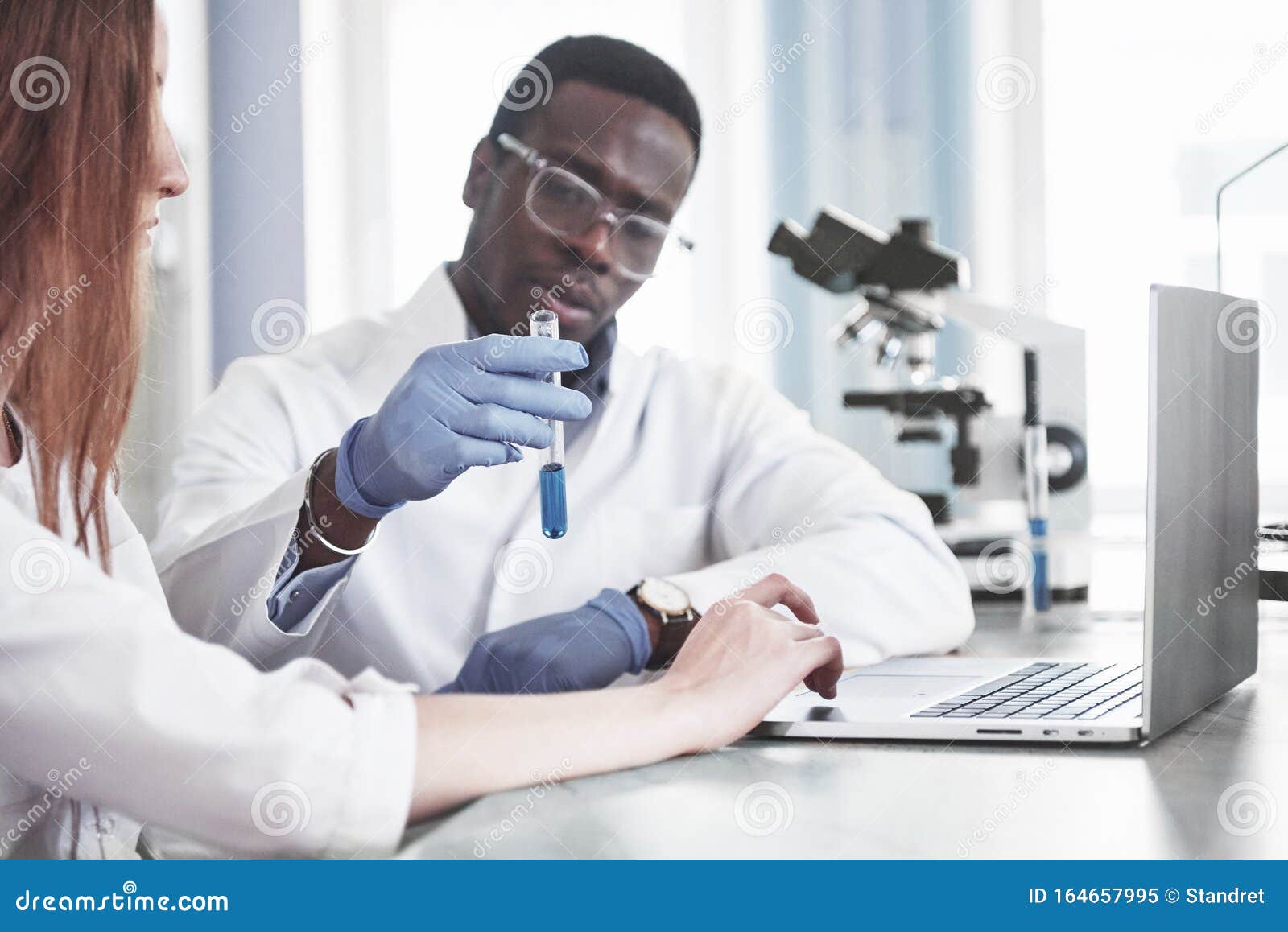 Laboratory Laboratories Conduct Experiments in a Chemical Laboratory in ...