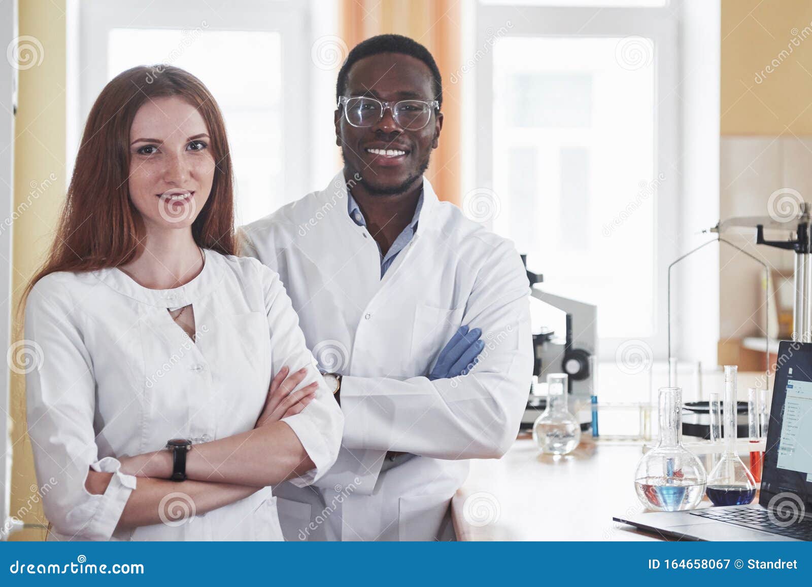 Laboratory Laboratories Conduct Experiments in a Chemical Laboratory in ...