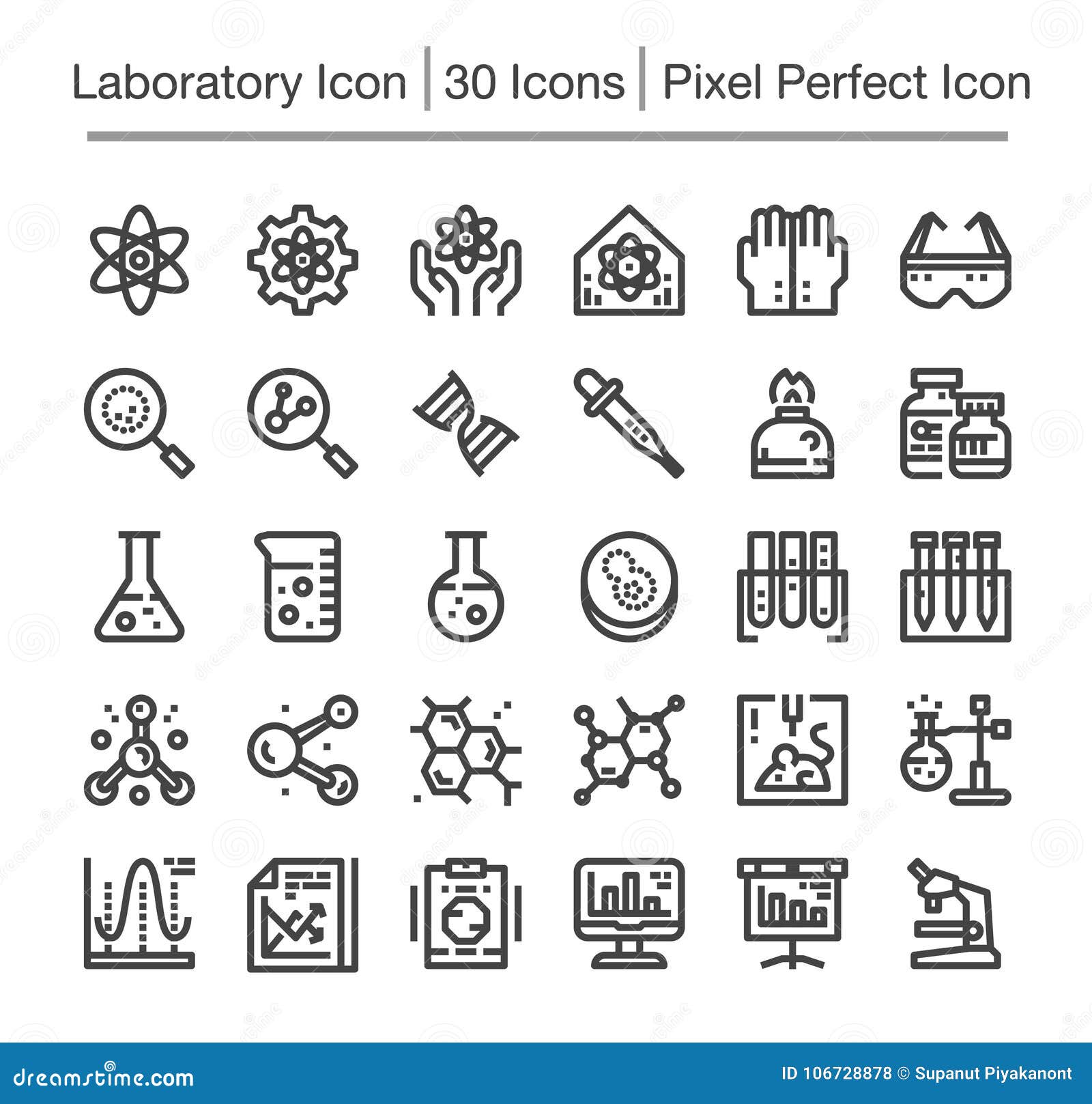 Laboratory icon stock vector. Illustration of analysis - 106728878