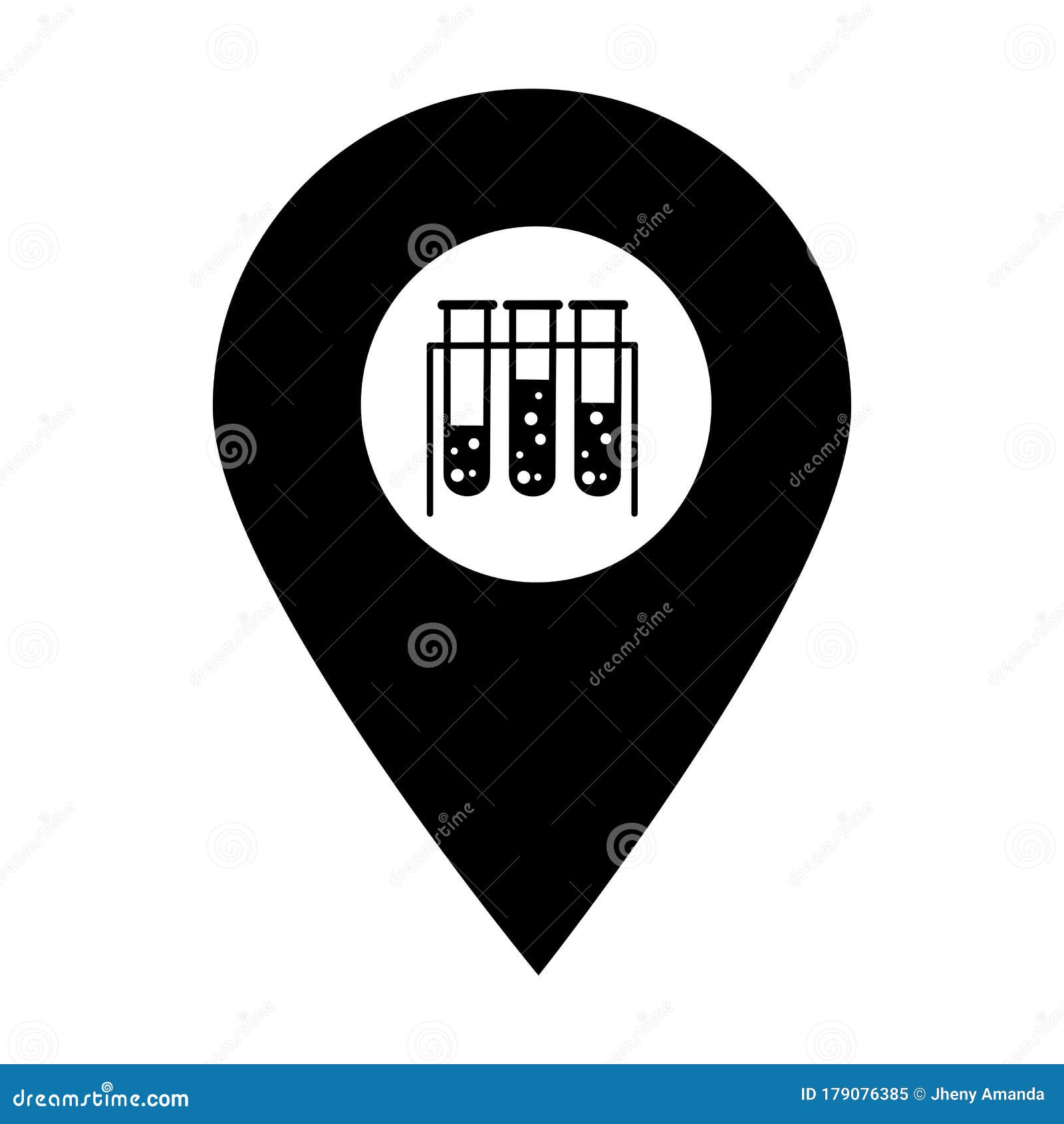 Laboratory Location Map Pin Pointer Icon. Element of Map Point for ...