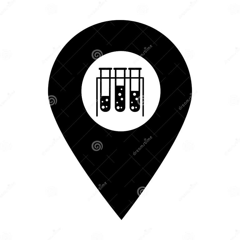 Laboratory Location Map Pin Pointer Icon. Element of Map Point for Mobile Concept and Web Apps ...