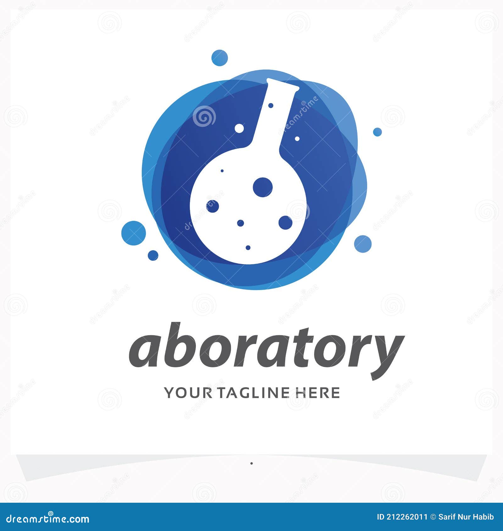 Laboratory Logo Design Template Stock Vector - Illustration of brand ...
