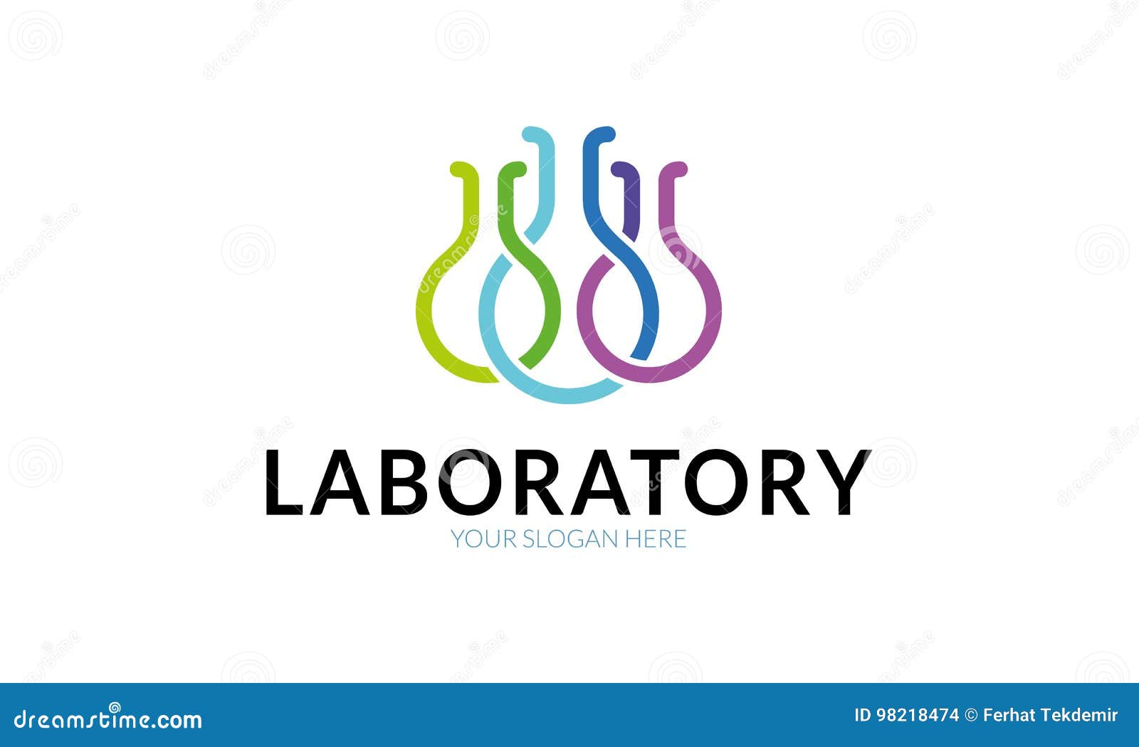 Laboratory Logo stock vector. Illustration of modern - 98218474