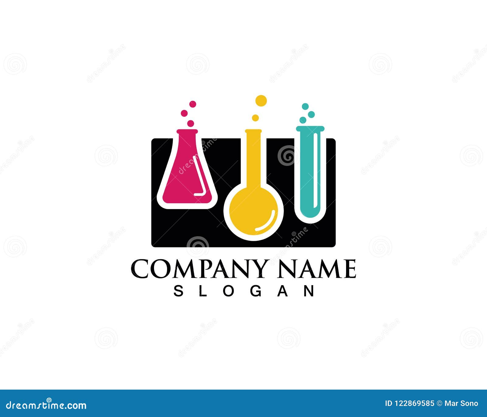 Laboratorium Logo and Symbols Vector Lab Stock Illustration ...