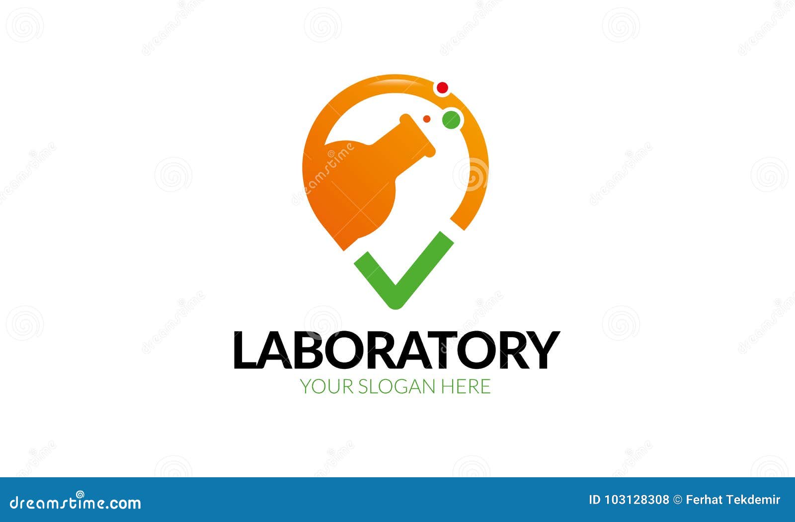 Laboratory logo template stock vector. Illustration of work - 103128308