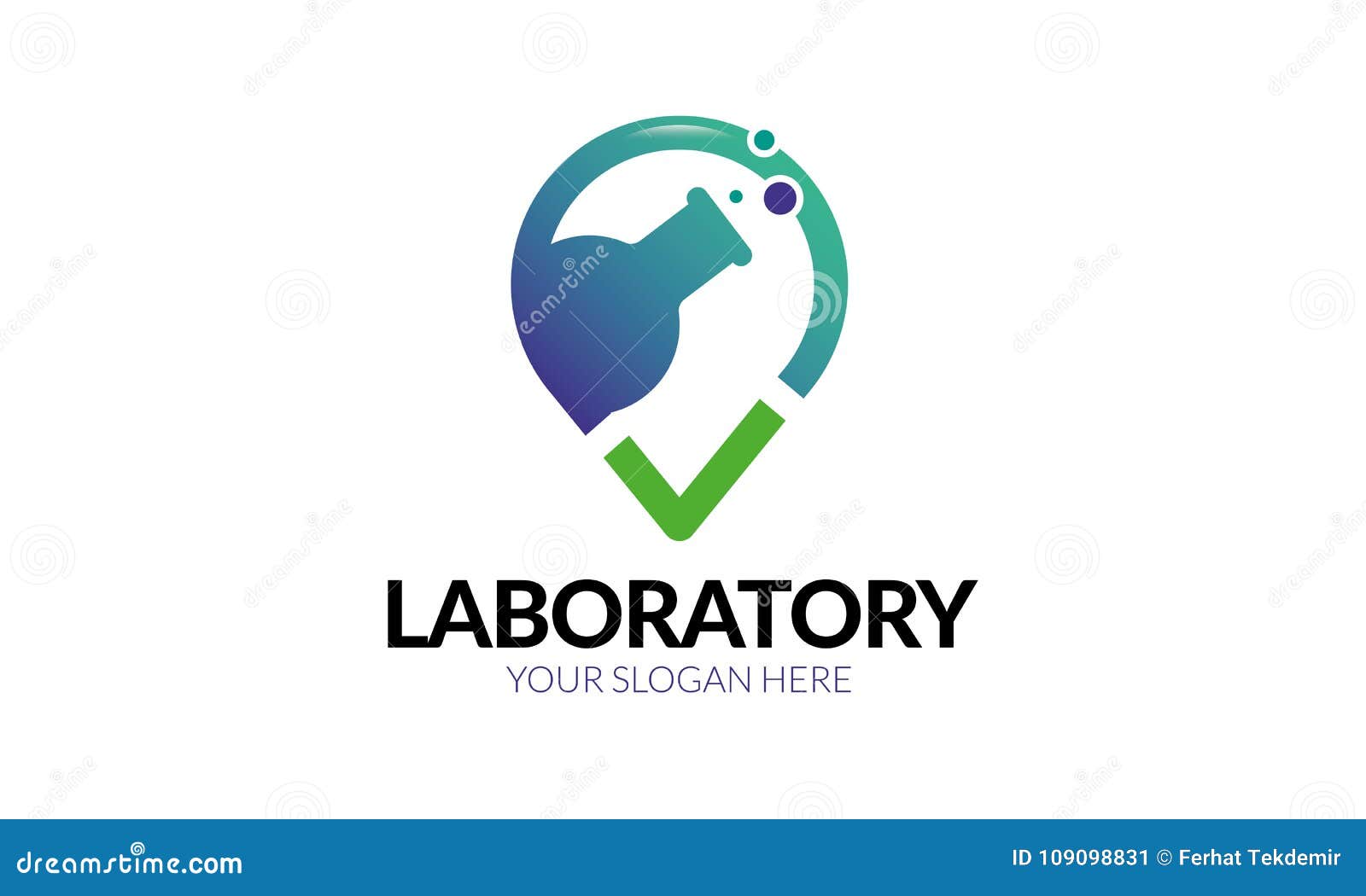 Laboratory Logo Template stock illustration. Illustration of chemistry ...