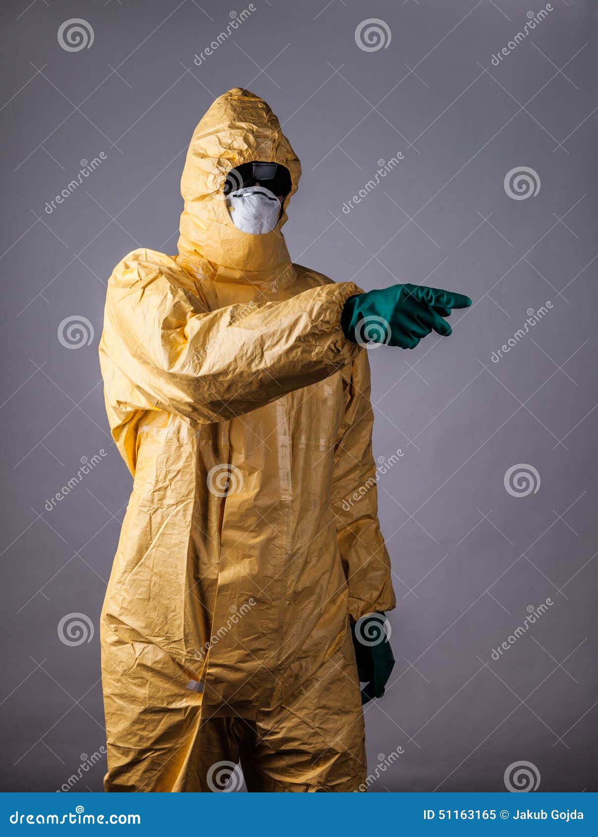Laboratory Man in Chemical Protective Dress Stock Image - Image of ...