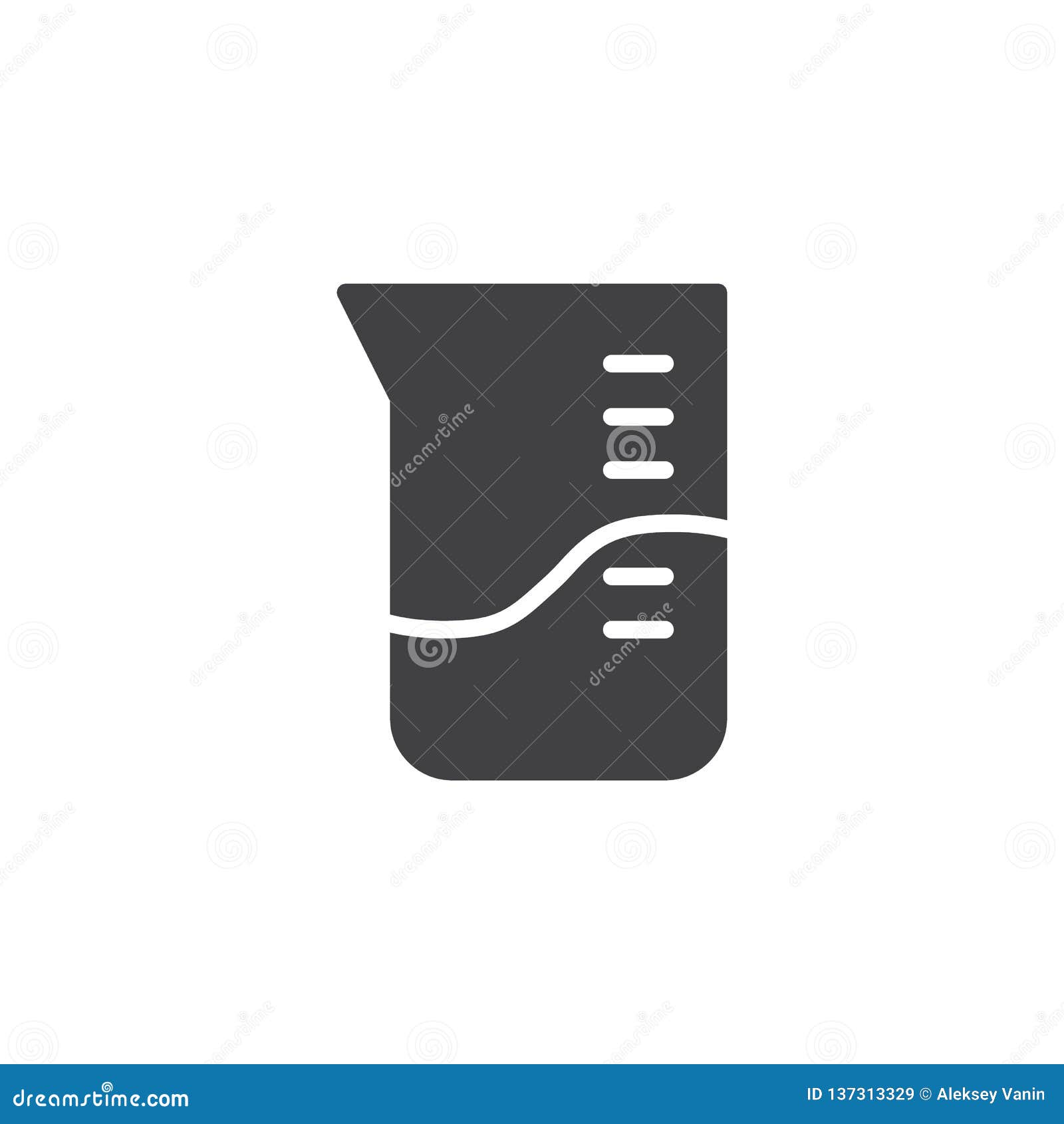 Laboratory Measuring Cup Vector Icon Stock Vector - Illustration of ...