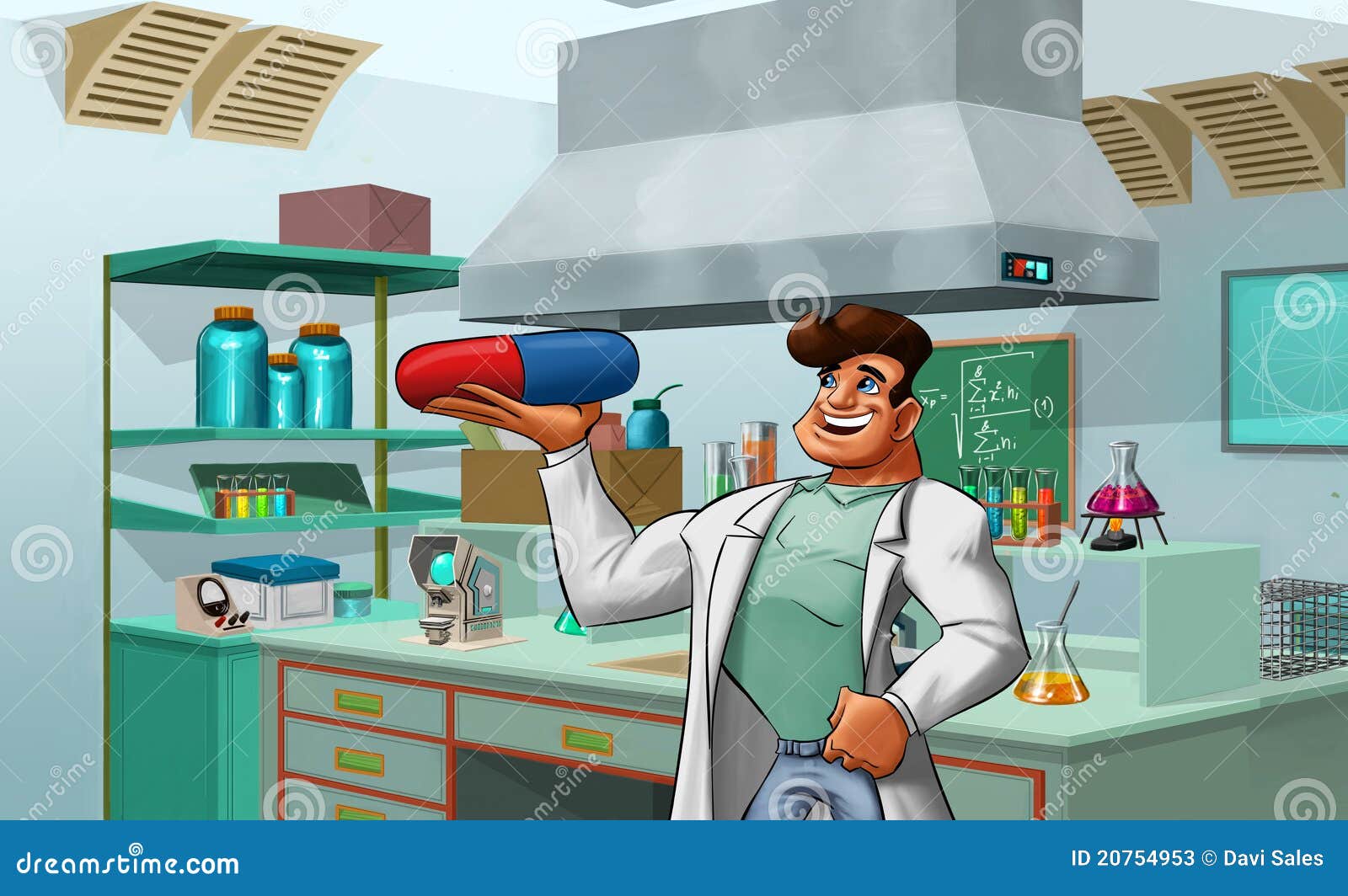 Laboratory and medic stock illustration. Illustration of clip - 20754953