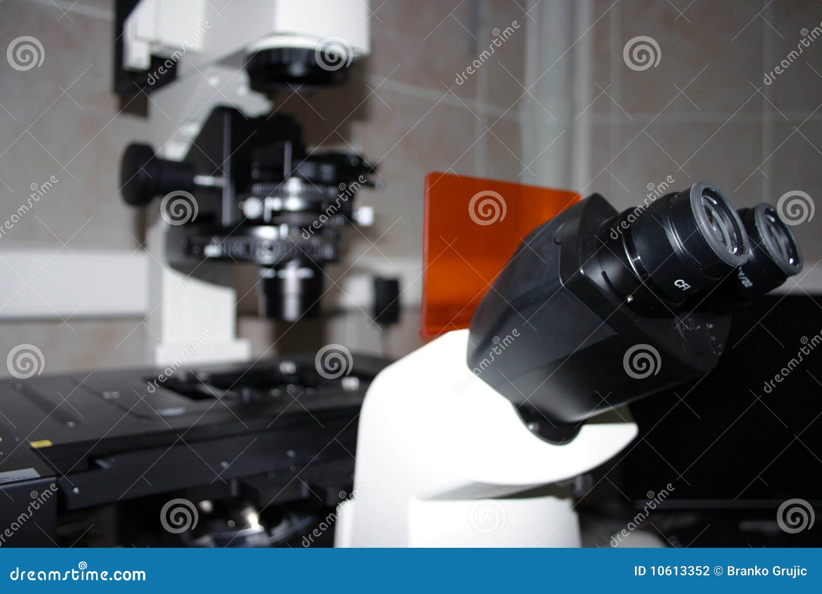 Laboratory microscope stock photo. Image of analysis - 10613352