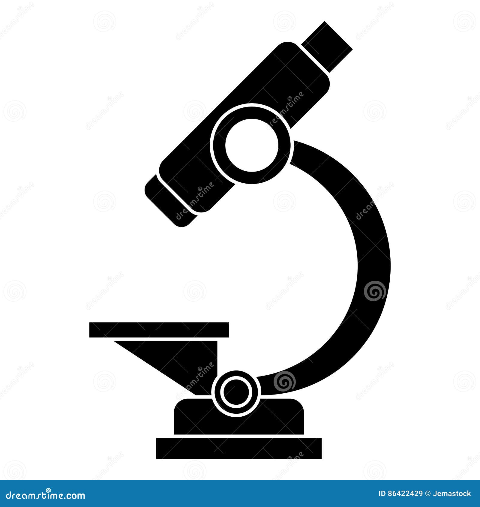 Laboratory Microscope Equipment Pictogram Stock Vector - Illustration ...