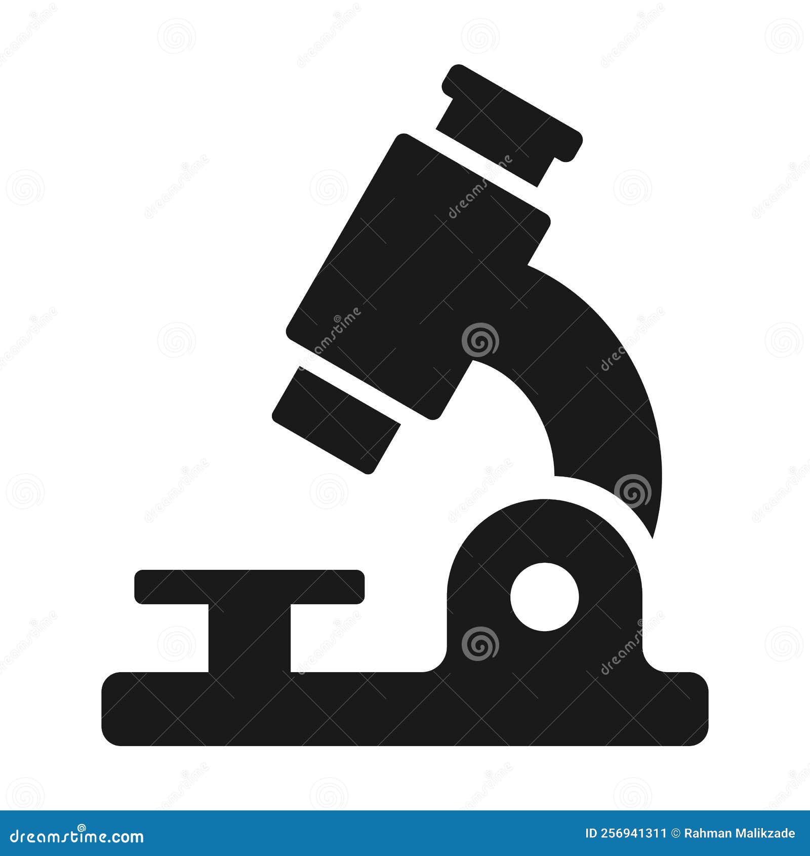 Laboratory Microscope Icon. Lab Concept Vector Illustration Stock ...