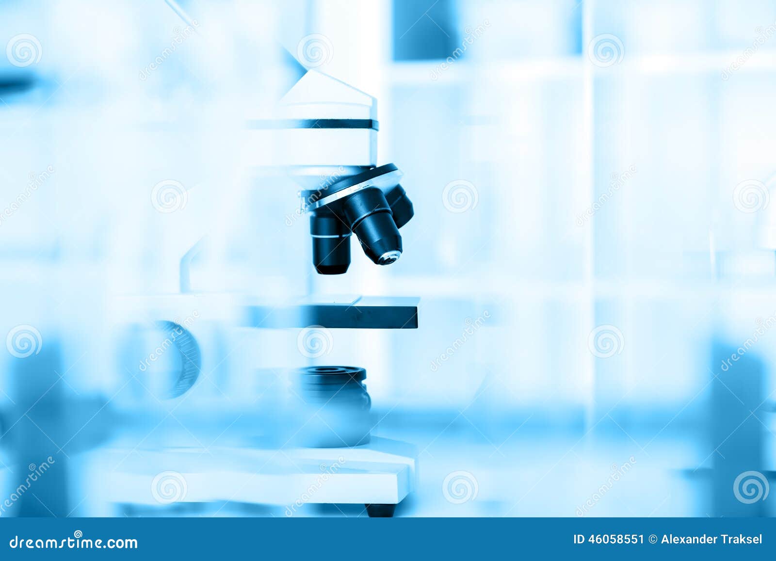 Laboratory Microscope Lens.modern Microscopes Stock Image - Image of ...