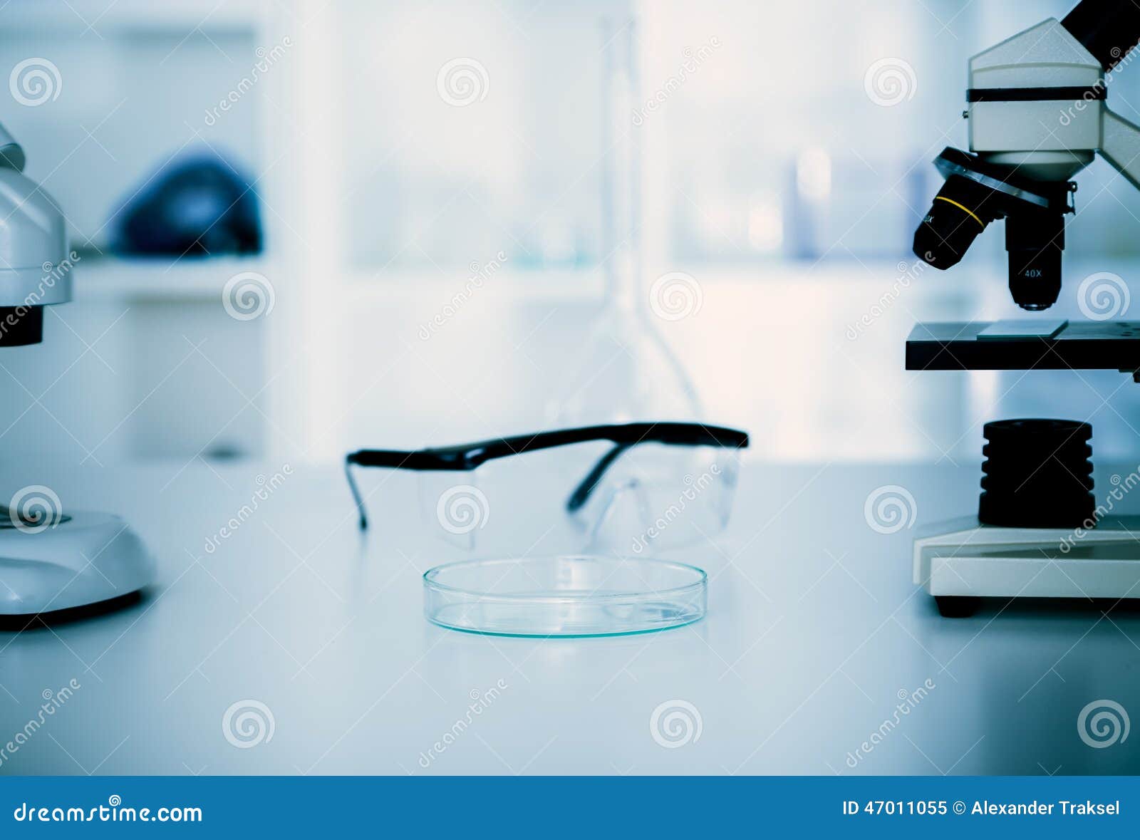 Laboratory Microscope Lens. Stock Image - Image of leukemia, biology ...