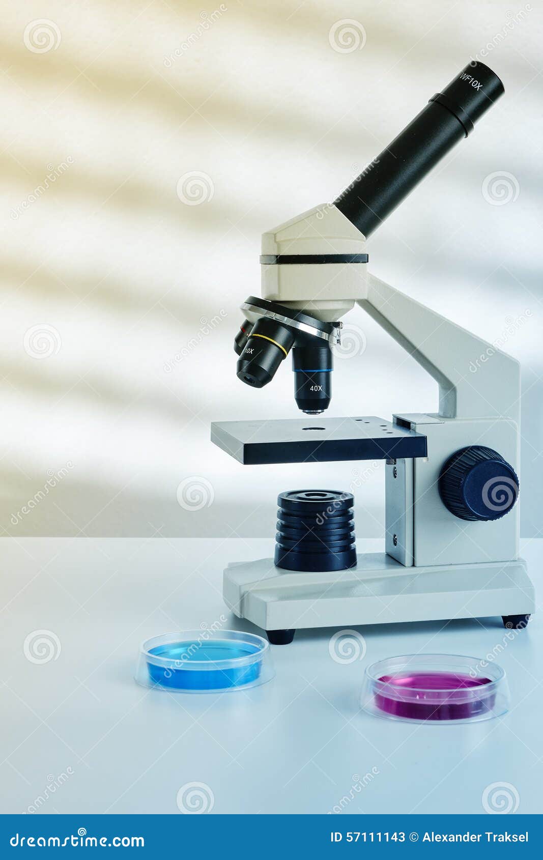 Laboratory Microscope Lens.modern Microscopes in a Stock Image - Image ...
