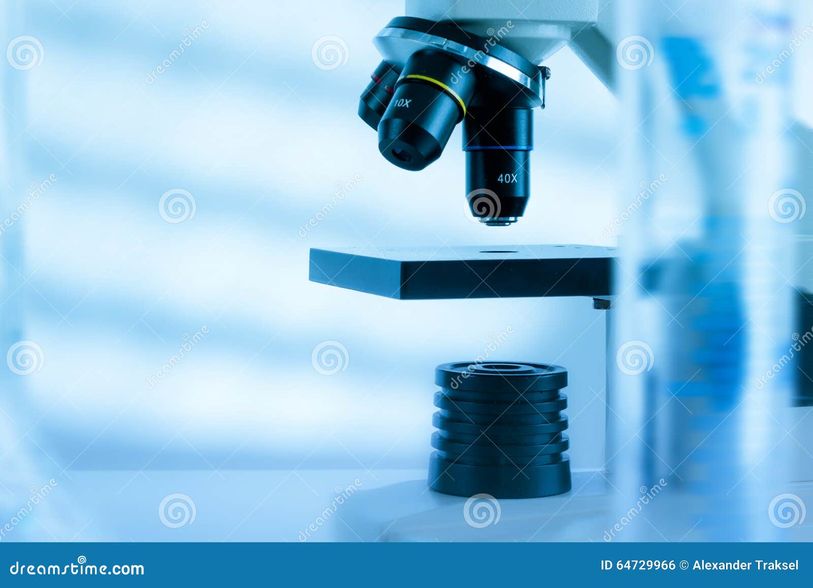 Laboratory Microscope Lens.modern Microscopes in a Lab Stock Photo ...