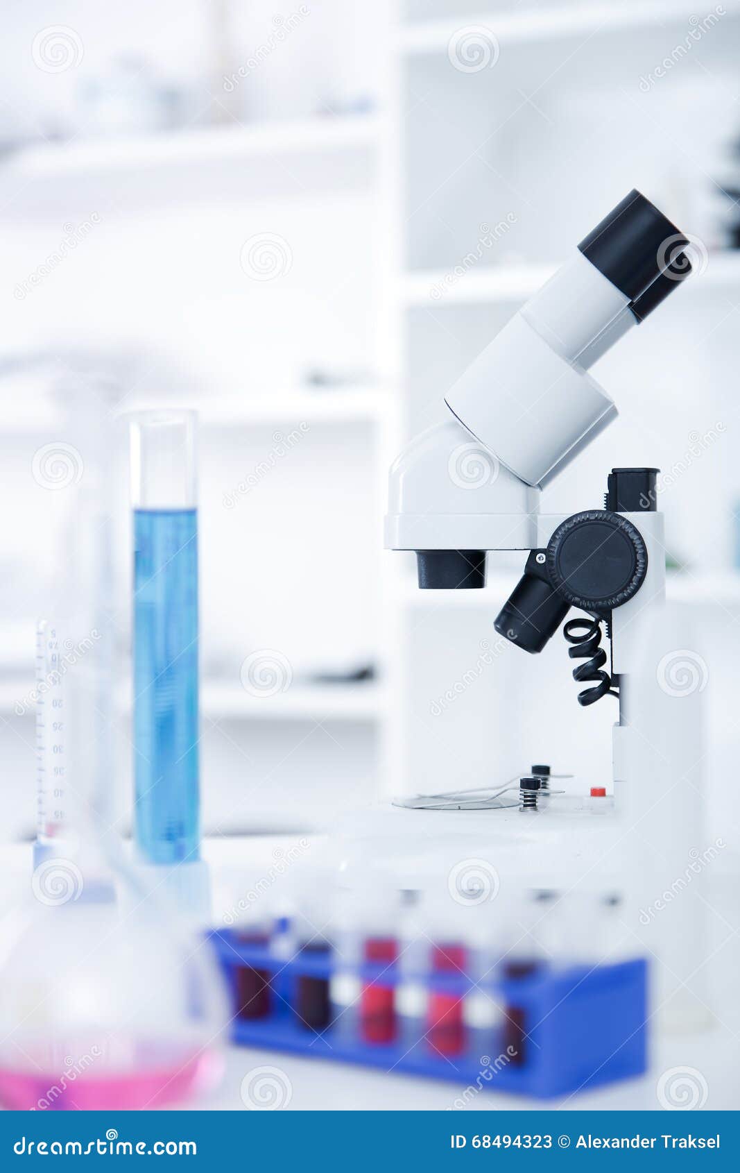 Laboratory Microscope Lens.modern Microscopes in a Lab Stock Image ...