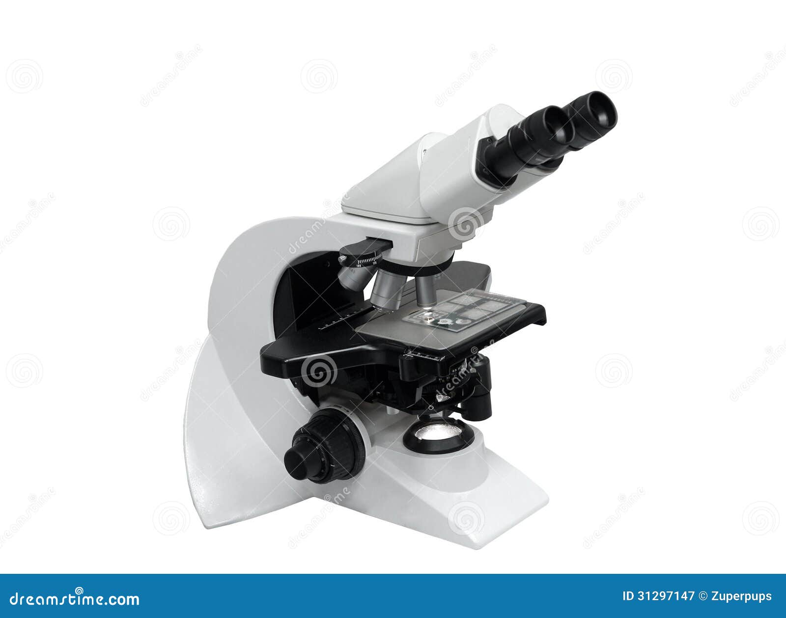 Laboratory microscope stock image. Image of isolated - 31297147