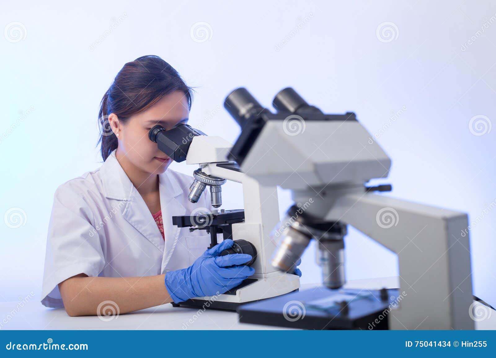 Laboratory Microscope Research. Stock Photo - Image of education ...