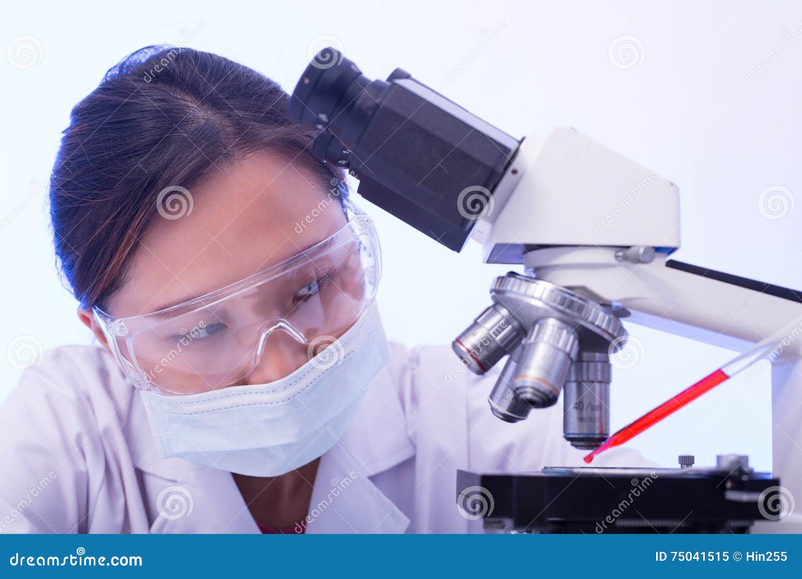 Laboratory Microscope Research Stock Image - Image of experiment ...