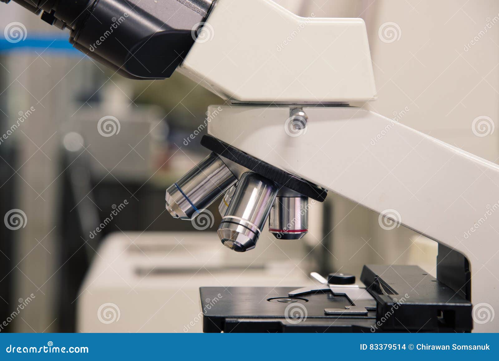 Laboratory Microscope. Scientific Research Stock Photo - Image of ...