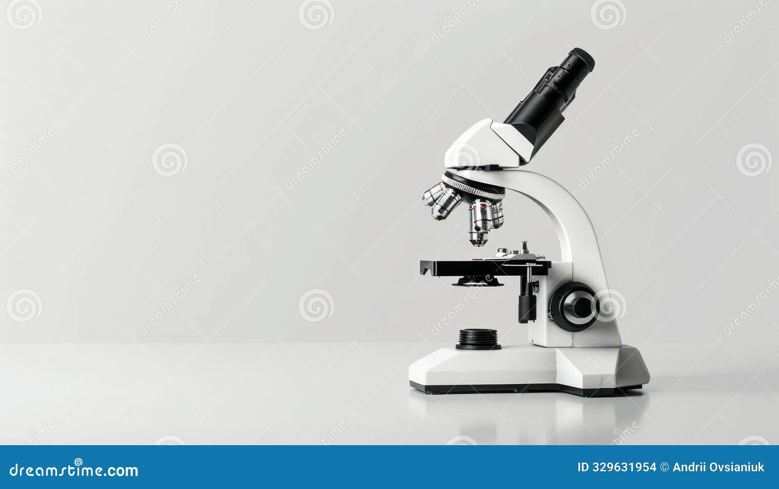 Laboratory Microscope on Table Ready for Scientific Research and ...