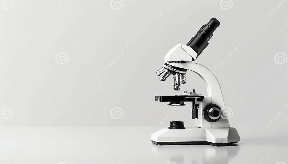Laboratory Microscope on Table Ready for Scientific Research and ...