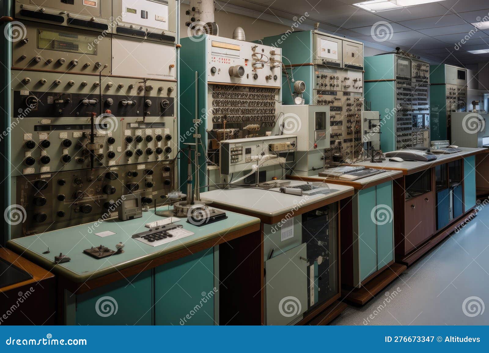 A Laboratory with a Mix of Old and New Equipment, Reflecting the ...