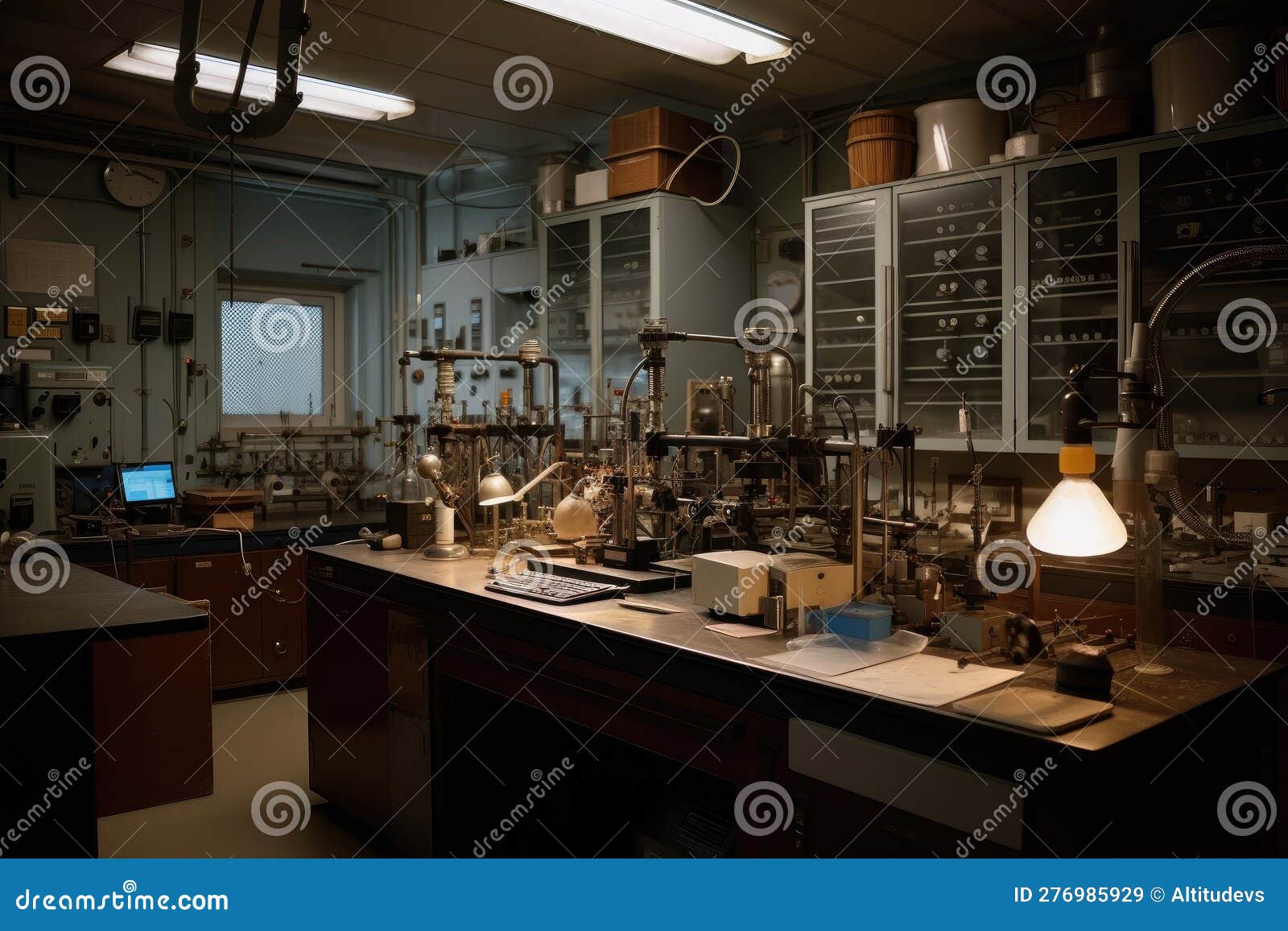 A Laboratory with a Mix of Old and New Equipment, Reflecting the ...