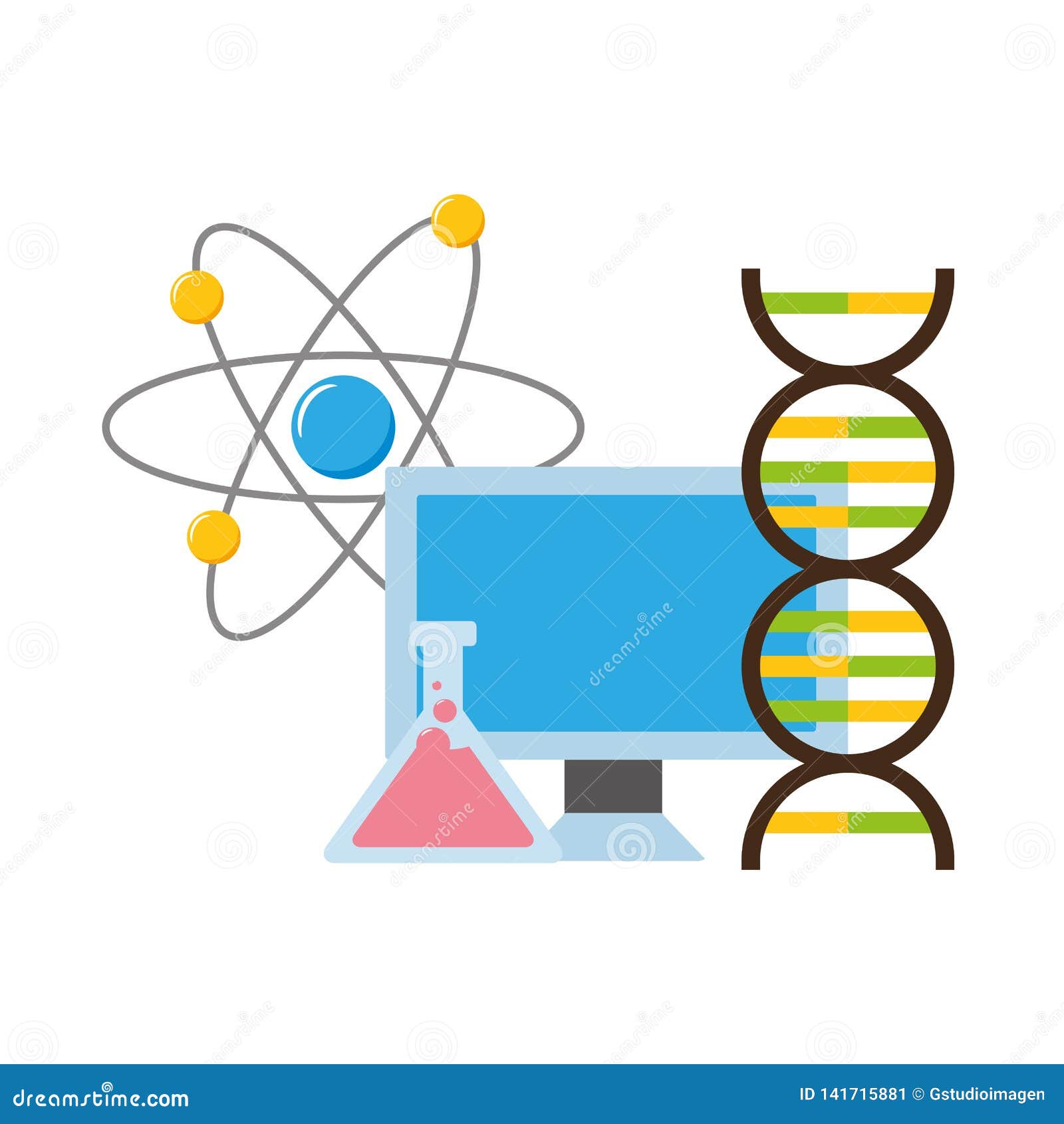 Laboratory Molecule Science Stock Vector - Illustration of physics ...