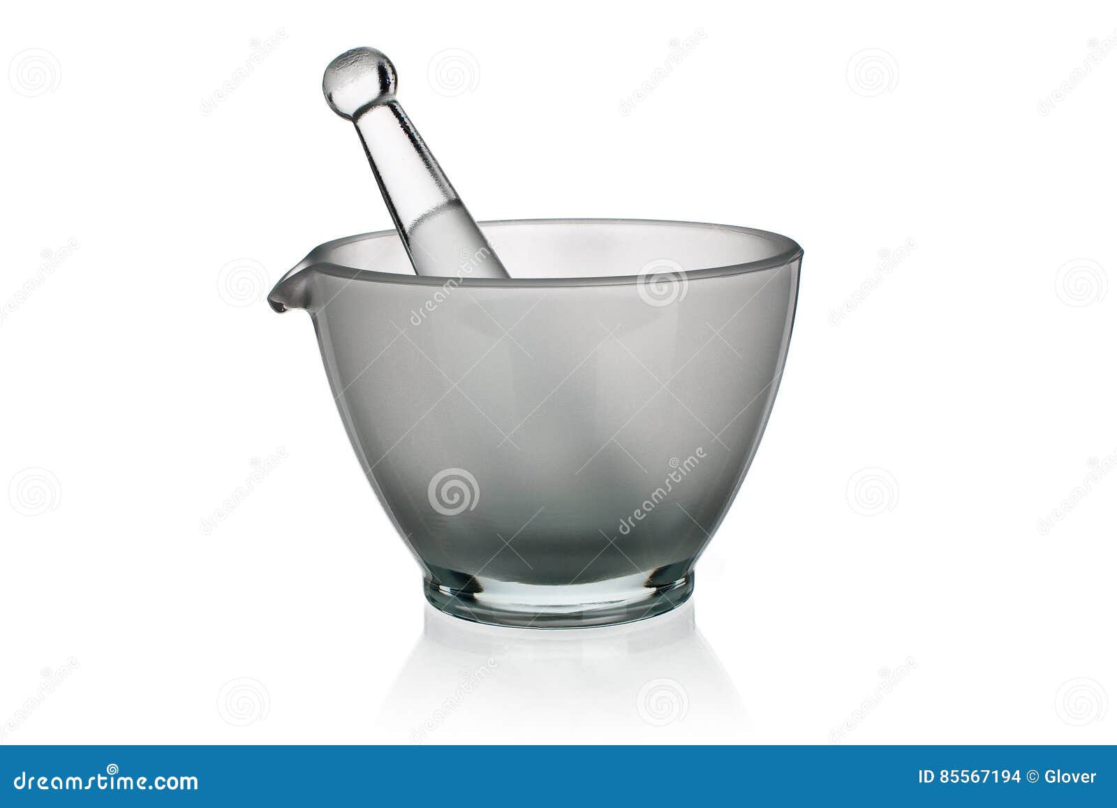 Laboratory Mortar Isolated on White Stock Photo - Image of equipment ...