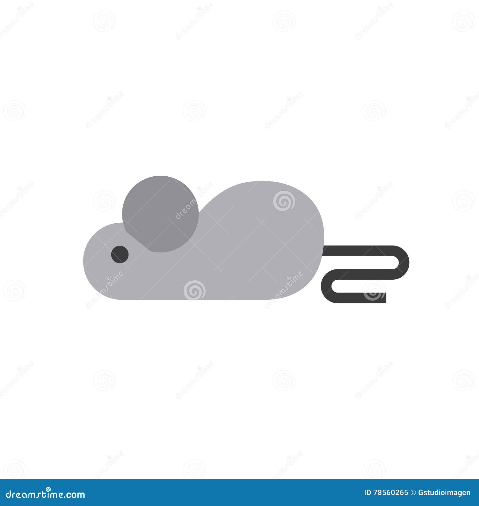 Laboratory mouse line icon stock illustration. Illustration of small ...