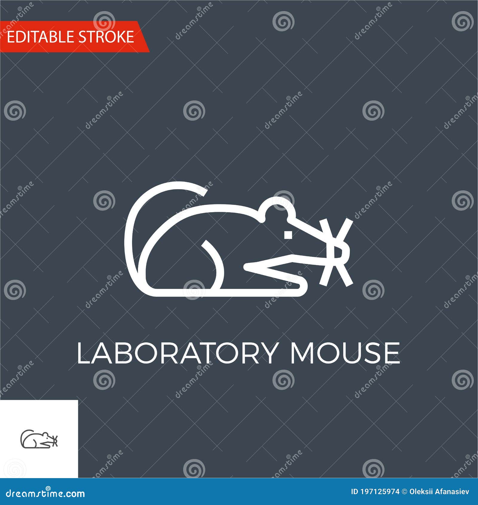 Laboratory Mouse Vector Icon Stock Vector - Illustration of pest, cute ...