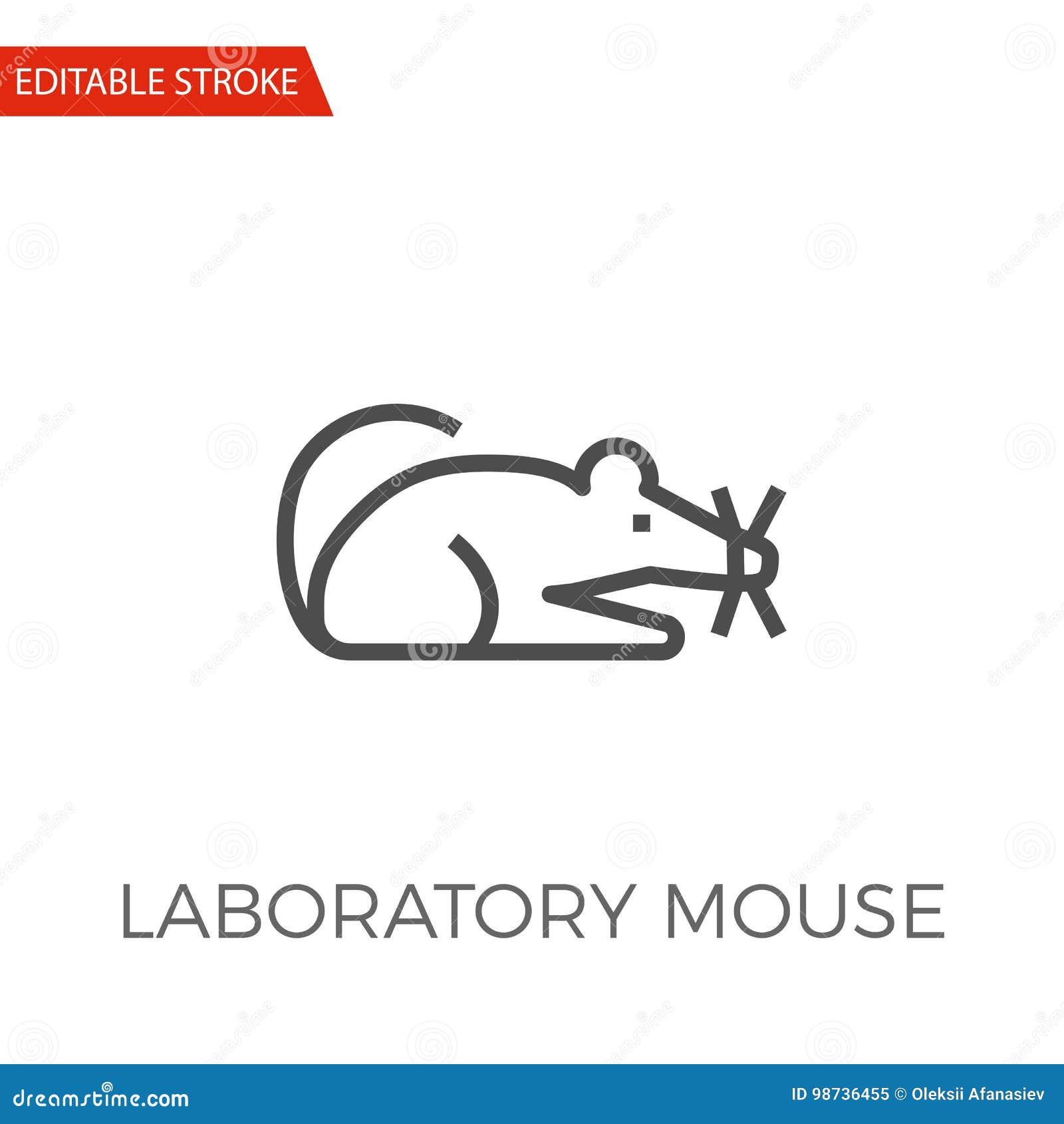Laboratory Mouse Vector Icon Stock Vector - Illustration of mammal ...