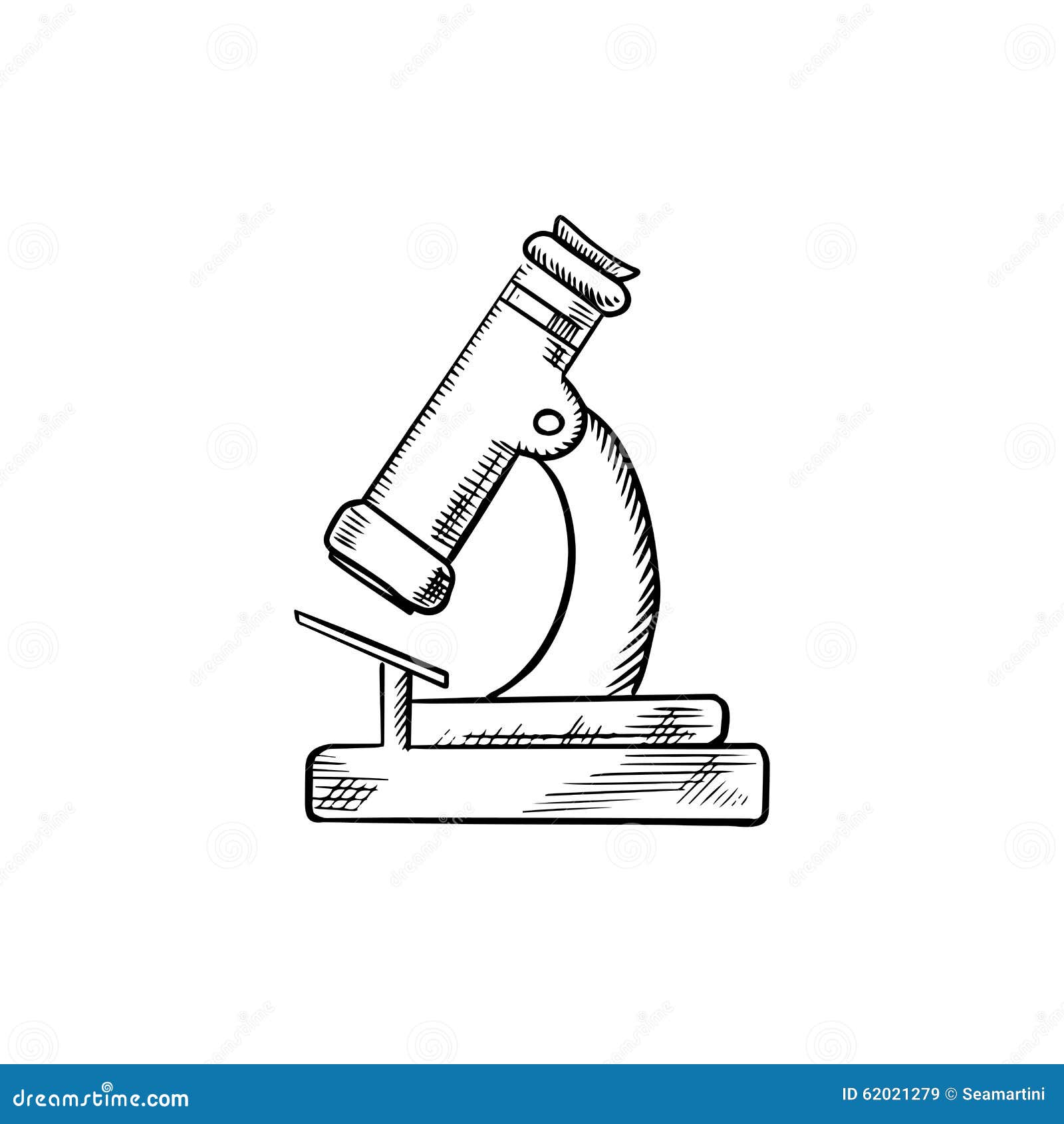 Laboratory Optical Microscope Icon Sketch Stock Vector - Illustration ...