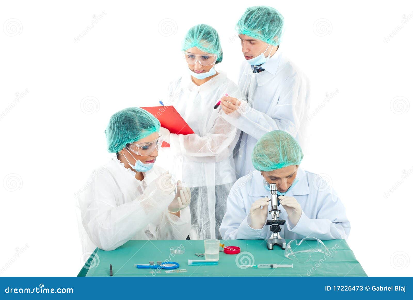Laboratory people stock image. Image of four, doctors - 17226473