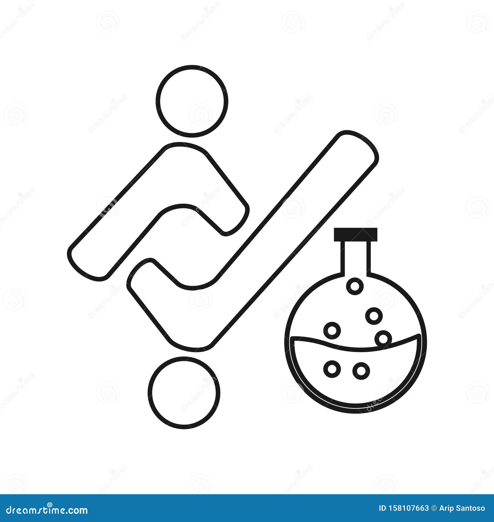 Laboratory People Commitment Teamwork Together Outline Logo Stock ...