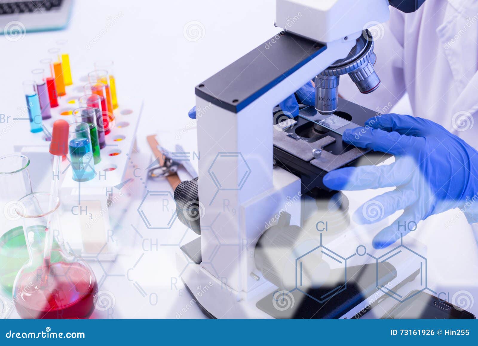 Laboratory People Research and Analysis Chemical Test with Micro Stock ...