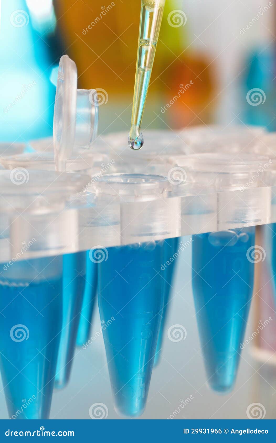 Detail of a Laboratory Pipette Depositing a Drop Stock Photo - Image of ...