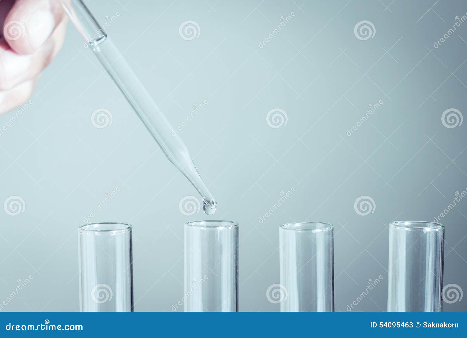 Laboratory Pipette with Drop Stock Image - Image of science, blue: 54095463