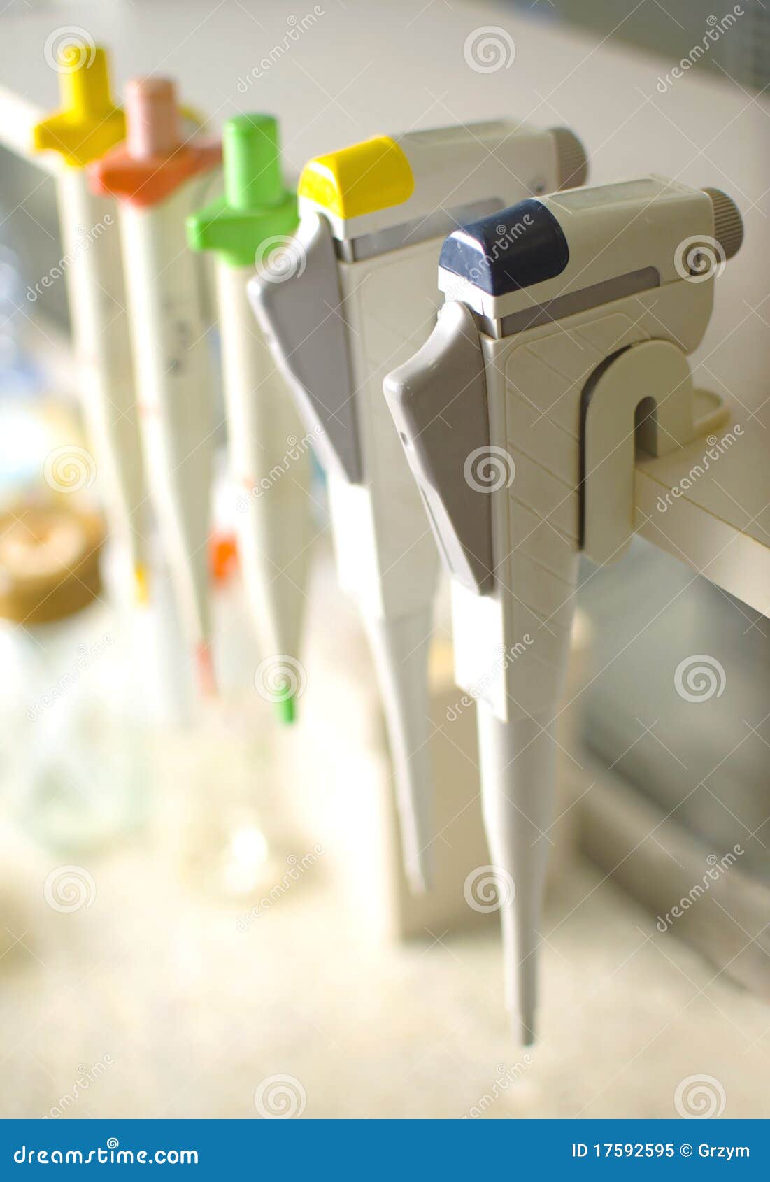 Laboratory pipettes stock image. Image of microbiology - 17592595