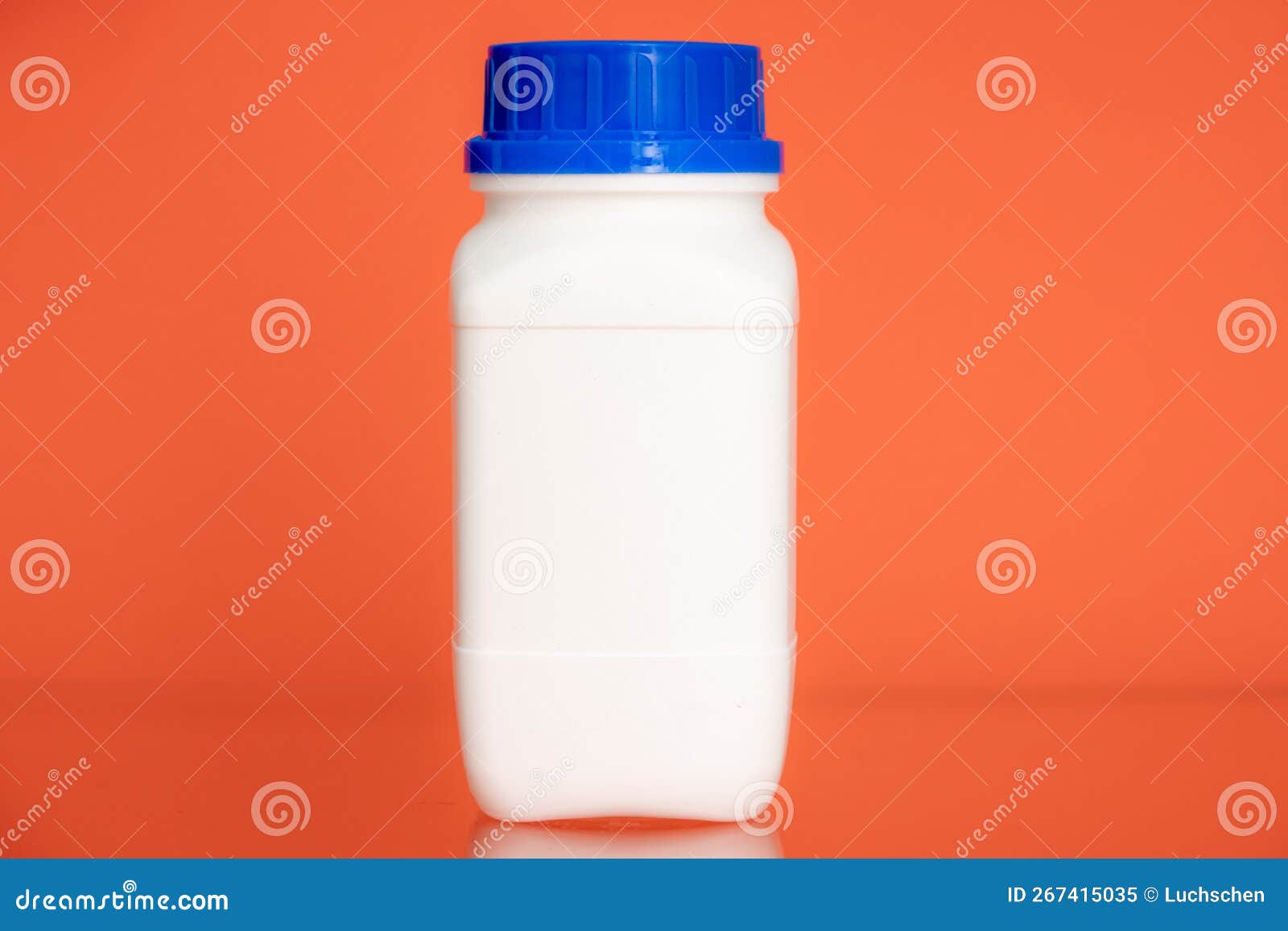 Laboratory Plastic Jar for Chemical Elements and Substances with Empty ...