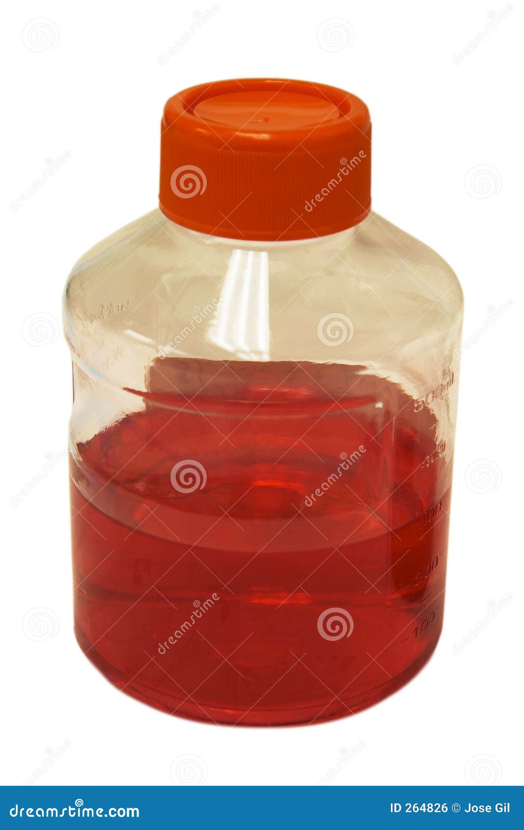 Laboratory Plastic Bottle Isolated Stock Photo - Image of chemist ...