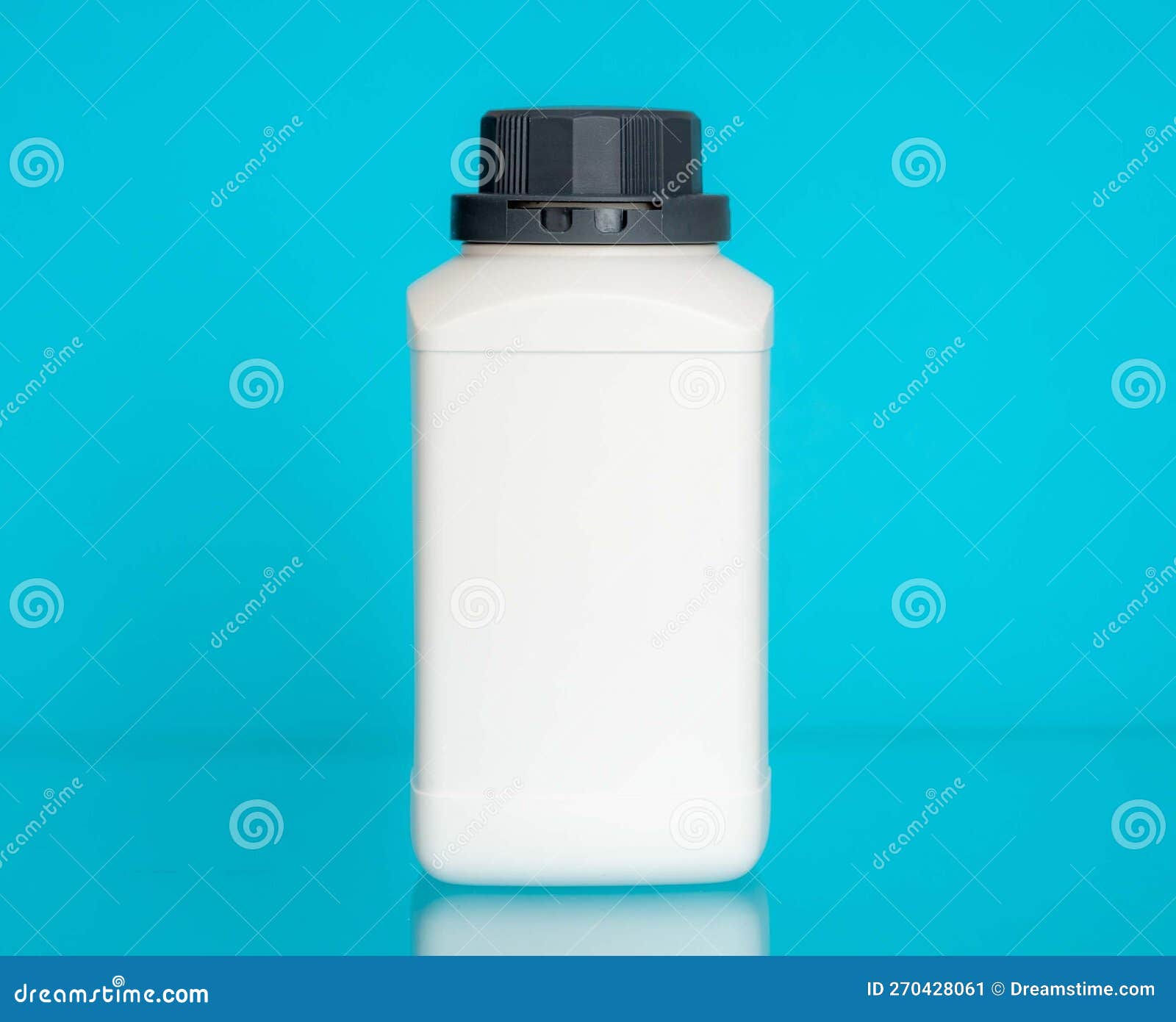 Laboratory Plastic Jar for Chemical Elements and Substances with Empty ...