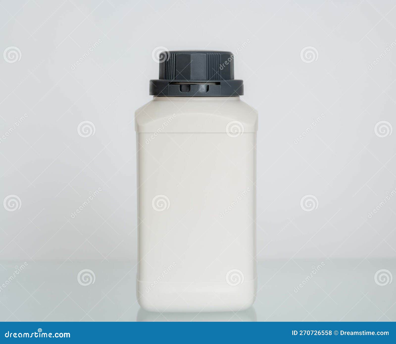 Laboratory Plastic Jar for Chemical Elements and Substances with Empty ...